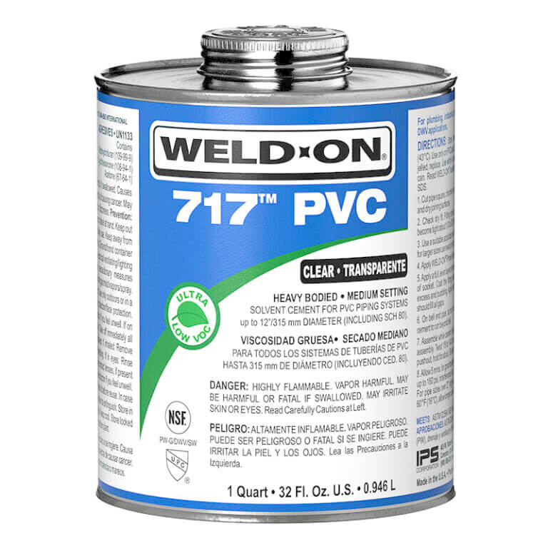 Weld-On® 719™ PVC Cement for Large Pipe Systems | Extra Heavy Duty ...