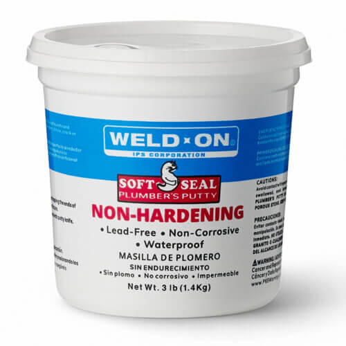 Weld-On® Soft Seal Plumber Putty for Fixtures | Weld-On Adhesives, Inc.